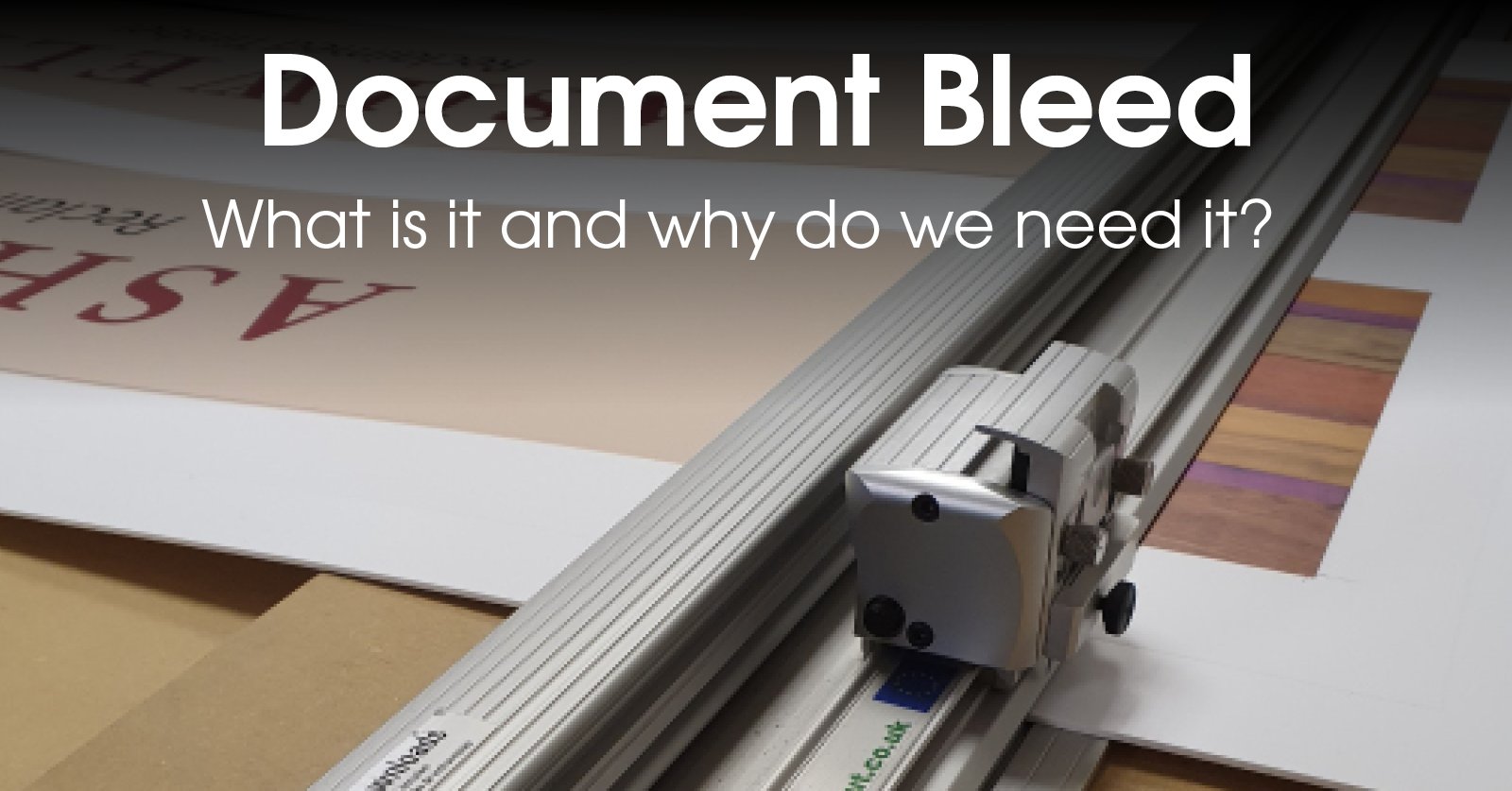 Document Bleed - Black Square Print Media